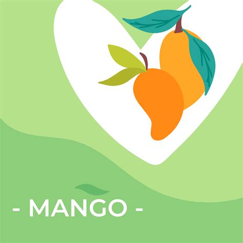 Vector Fresh Mango Fruit Background Concept 8026457 Vector Art At Vecteezy