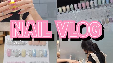 Nail Vlog 💅 1인 네일샵 원장의 우당탕탕 하루 이달의 아트 준비 네일차트판 정리 시술영상 사과깎기 🍎