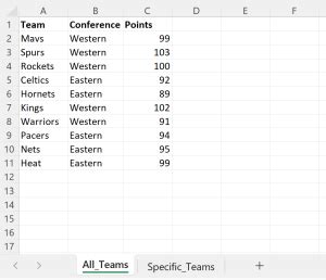Excel How To Filter From Another Sheet