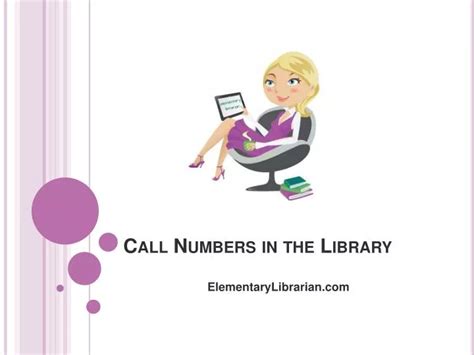 PPT Call Numbers In The Library PowerPoint Presentation Free Download ID
