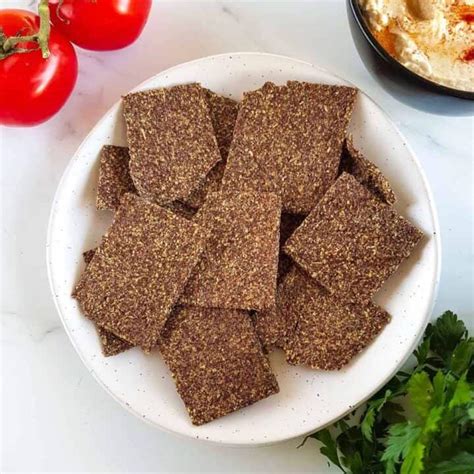 Healthy Flaxseed Crackers So Easy Hint Of Healthy