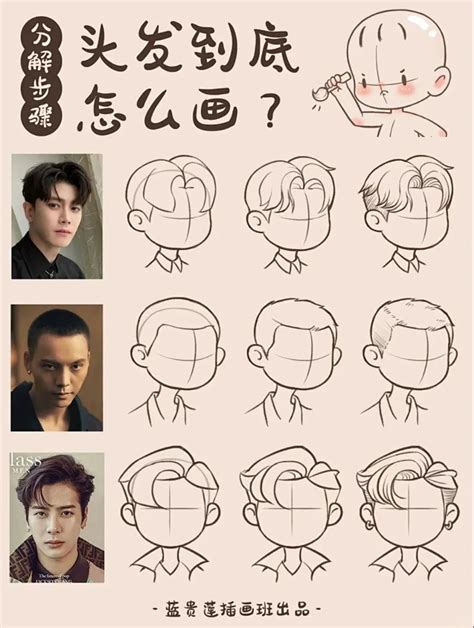 Q版零基础教程头发到底怎么画
