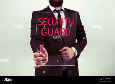 Conceptual Caption Security Guard Concept Meaning Tools Used To Manage