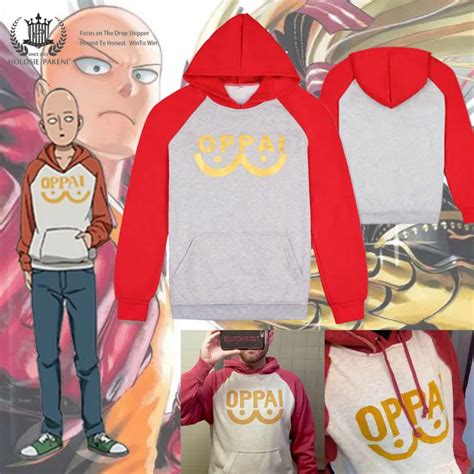 Dropshipping Usa Size One Punch Man Hero Saitama Oppai 3d Print Hoodies