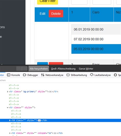 DetailRowTemplate Remove Empty Td Or Change Size Issue Megabit Blazorise GitHub