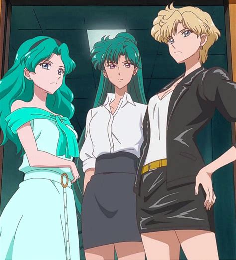 Haruka Michiru And Setsuna Đang Yêu Sailor Moon Crystal Thủy Thủ Mặt