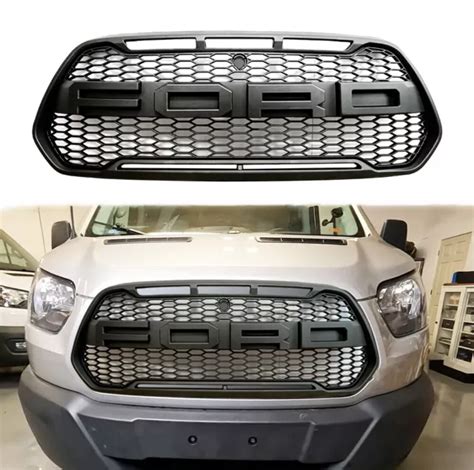2015 2019 Ford Transit Mk8 Raptor Style Grille Upgrade Black
