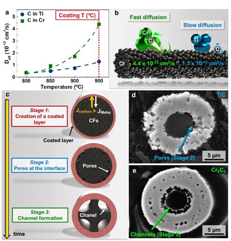Calculations And Observations Of Ti And Cr Diffusion In C A C