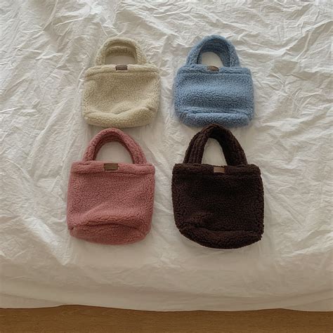 뽀글이 리버시블 미니백 Little Objet