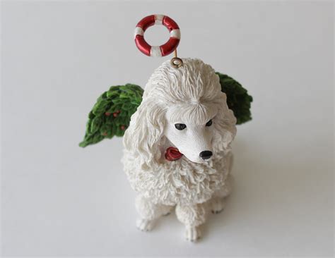 White Poodle Angel Christmas Ornament Cynthias Attic Direct