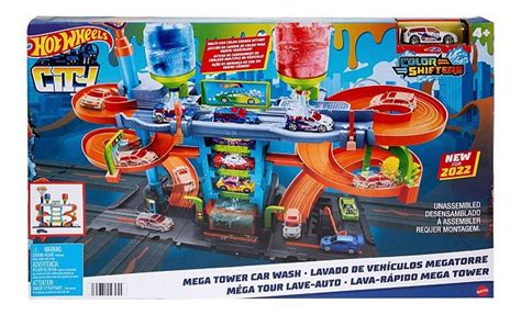 Pista Hot Wheels City Lava Rápido Mega Tower Hdp05 ZOOM BRINQUEDOS E