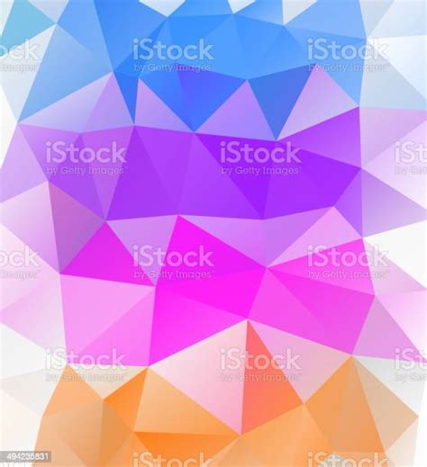 트라이앵글 배경 다색 다각형 0명에 대한 스톡 벡터 아트 및 기타 이미지 0명 개념 개념과 주제 Istock