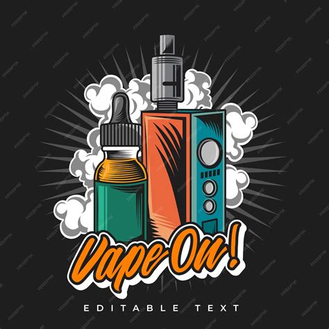 Premium Vector Vintage Vape Vector Illustration