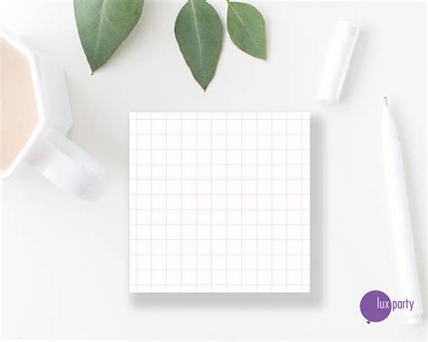 Grid Sticky Notes Sticky Note Grid Grid Paper Grid Note Etsy