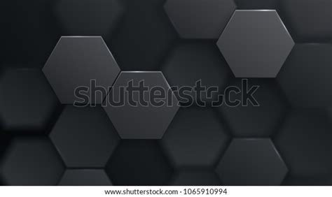 Abstract Hexagonal Background Futuristic Technology Concept Stock