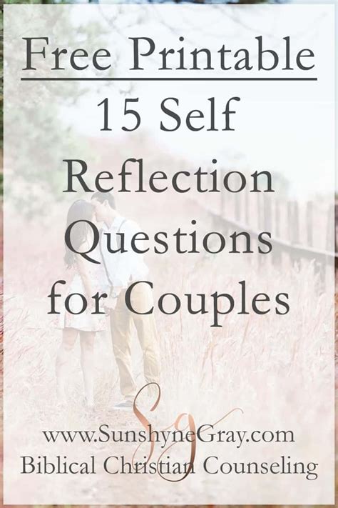 15 Self Reflection Questions For Couples Christian Counseling
