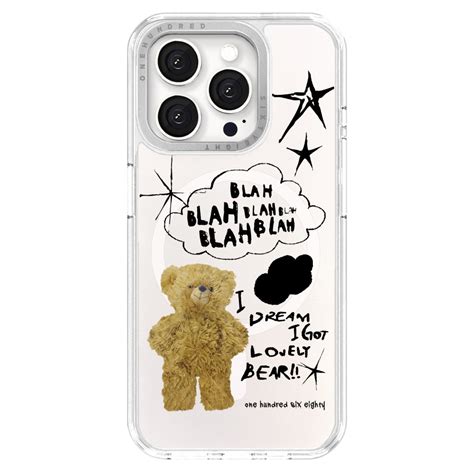 168cm케이스 실버 엣지 맥세이프 마이 리틀 펫 베어 투명 케이스 아이폰 맥세이프케이스 마그네틱 커플 젤리 생일 선물 실리콘 실버 14 15 16 프로 맥스 폰케이스