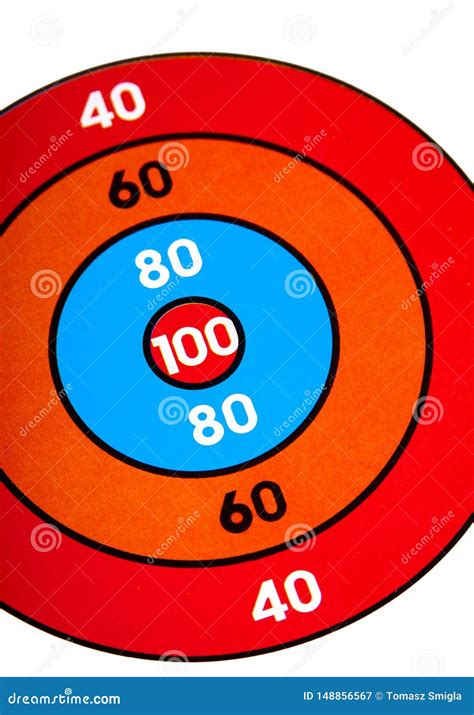 Target With Numbers For Shooting At Rifle Range Royalty Free Stock