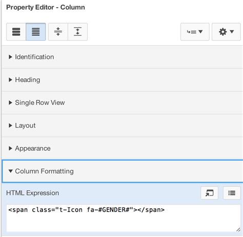 Notes On Oracle Apex Using Font Awesome Icons In Report