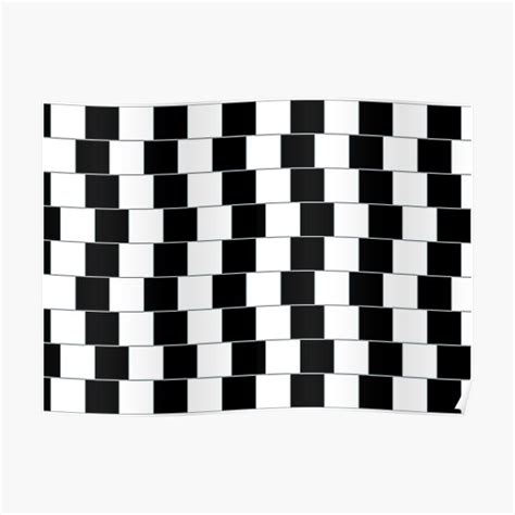 Optical Illusion Checkers Premium Matte Vertical Poster Designed And Sold By Brittany Clark