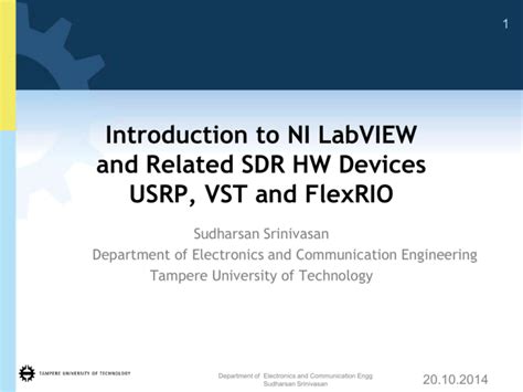 Labview And Sdr Hardware Usrp Vst Flexrio