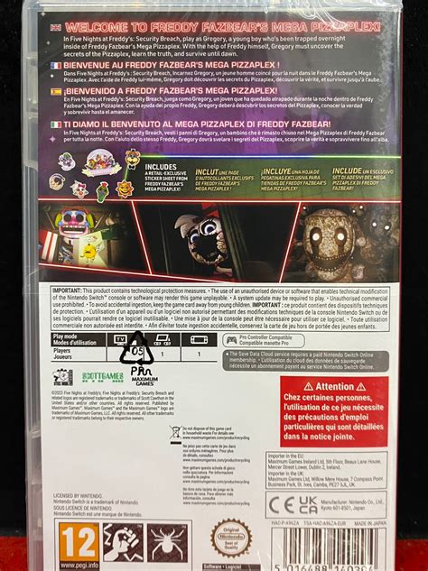 Switch Five Nights At Freddys Security Breach Gamestation