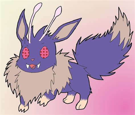 Eevee Venonat Fusion By Jayaevoli On Deviantart