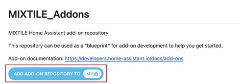 Installing Mixtile Add Ons For Home Assistant Mixtile