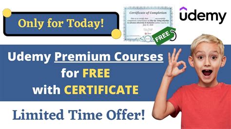 Udemy Free Courses With Certificate Udemy Coupon Code 2022 Free Certificate Youtube