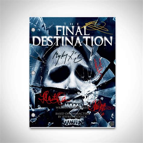 The Final Destination Script Limited Signature Edition Rare T