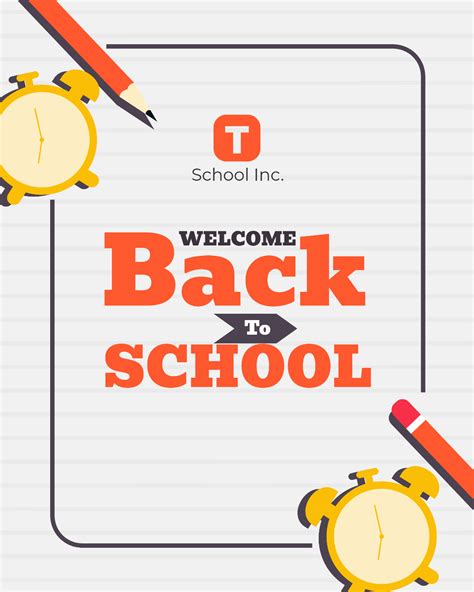 Free Back To School Template To Edit Online