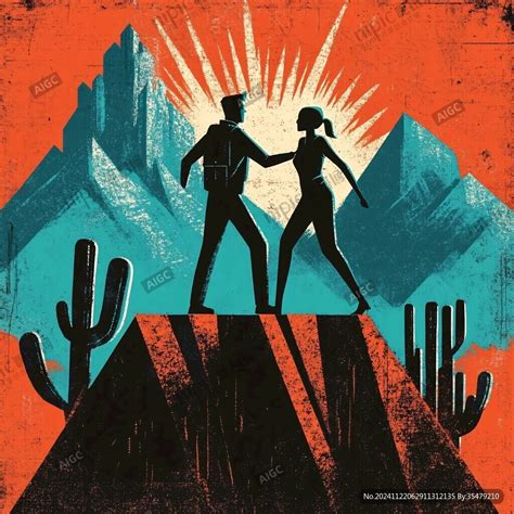 Ai创作图墨西哥剪影墨西哥手绘 两性之战 双赢合作 年轻时代的矛盾 创新与挑战 墨西哥插画 夫妻同舟共济 墨西哥超现实主义 墨西哥城市形象广告 走向人生巅峰 个性复古插画 携手奋斗 夫妻