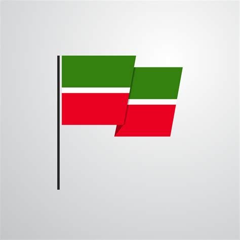 tatarstan waving flag design vector 14215113 vector art at vecteezy