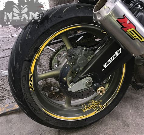 Stickers Para Rines De Motos Yamaha Reflejante Neon Meses Sin Intereses
