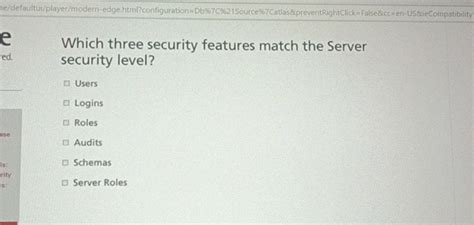 Which Three Security Features Match The Studyx