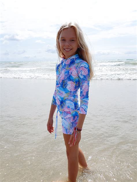 Girls Swim Shorts With Tie Shelly Beach Tribe Tropical