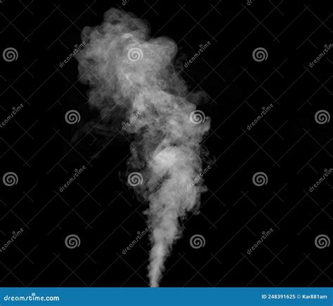Puff Of Smoke On A Black Background Stock Illustration Illustration