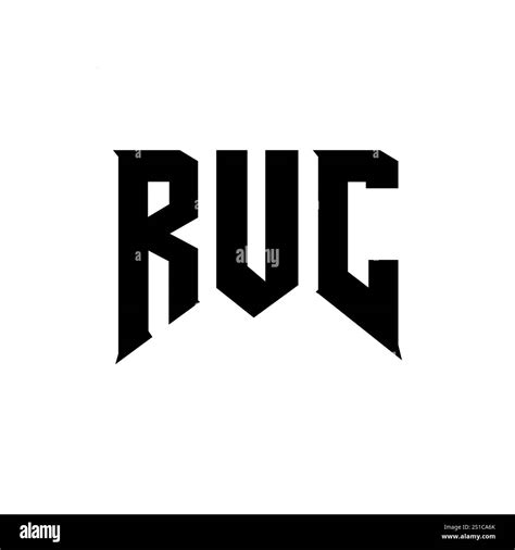 Ruc Letter Logo Design For Technology Company Ruc Logo Design Black And White Color Combination