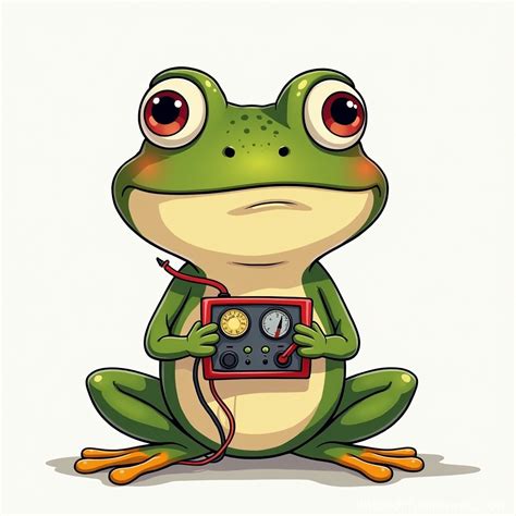 Cartoon Frog With Analog Tester Stable Diffusion Online
