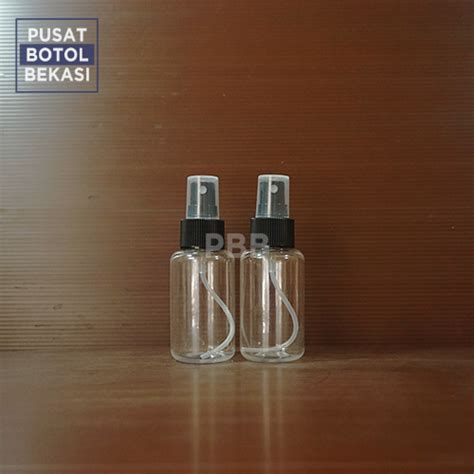 Botol Spray Ml Tubular Bening Tutup Hitam Pcs Lazada Indonesia