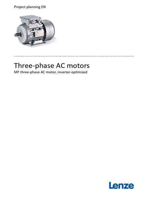 Projectplanningmfthree Phaseacmotorsdrehstrommotorenmfen