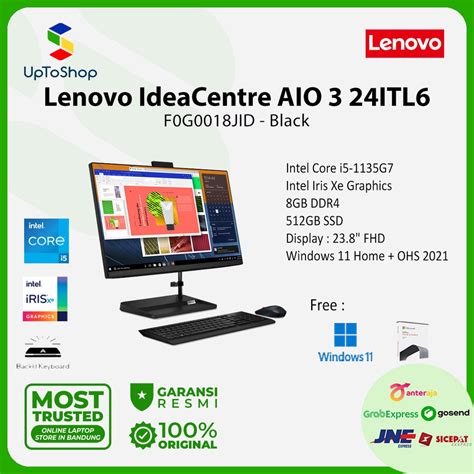 Jual Lenovo Ideacentre Aio Itl Jid Core I G Gb Gb W Ohs Shopee Indonesia
