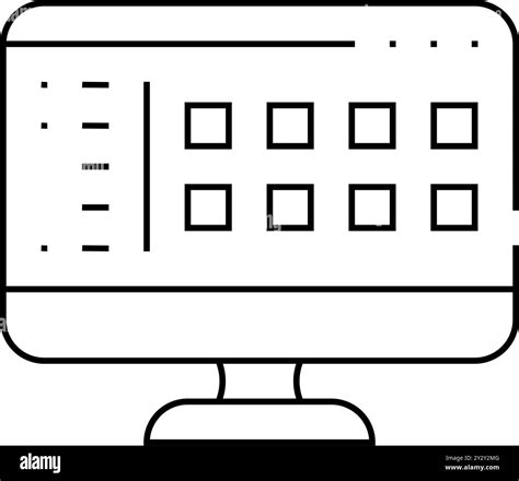 Files Of Operating System Line Icon Vector Illustration Stock Vector Image And Art Alamy