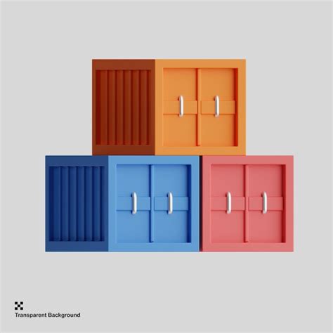 Premium Psd 3d Container Icon