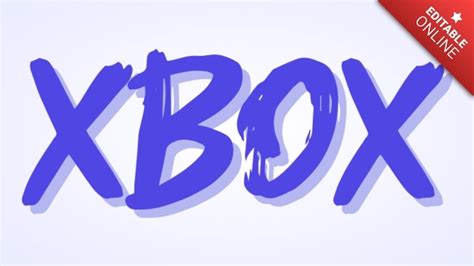 Xbox Font Text Effect Generator
