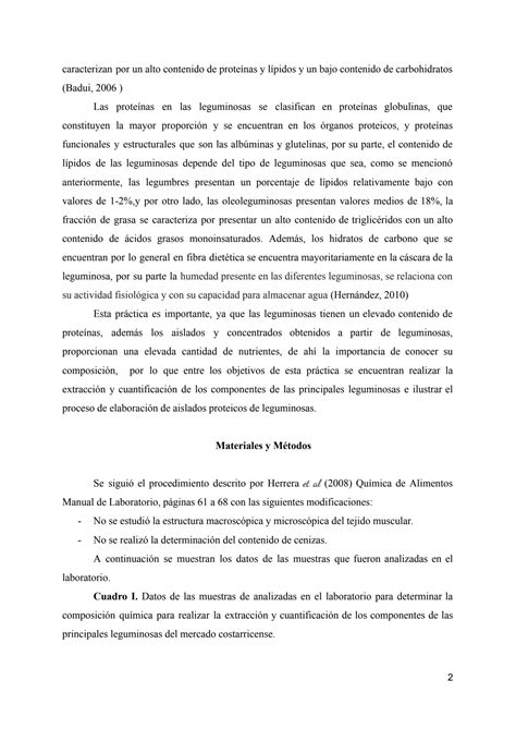 Solution Reporte De Componentes De Leguminosas Studypool