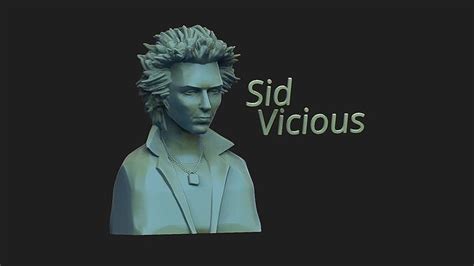 Sid Vicious 3d Model 3d Printable Cgtrader