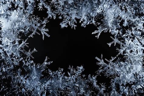 Premium Photo Abstract Ice Structure Frame For Frost Effect On Glass