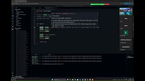 041525 cosc 1337 c abstract classes pure virtual functions and dynamic memory youtube
