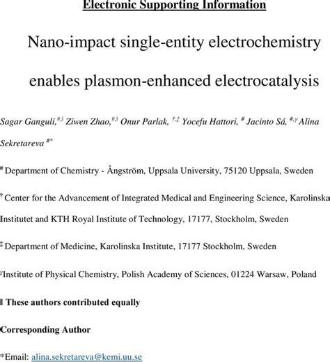 nano impact single entity electrochemistry enables plasmon enhanced